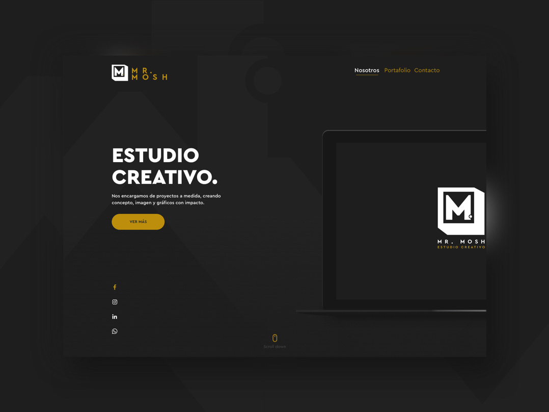 Mr.Mosh Web Design by Alexis Mota on Dribbble