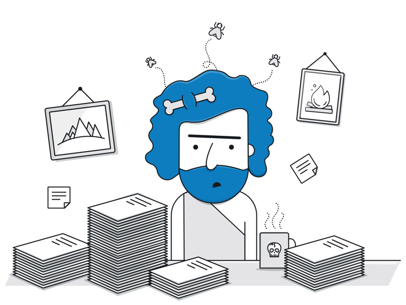 Caveman Werkin' by Alex Sanders on Dribbble