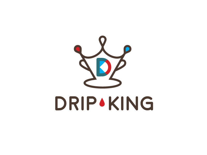 Drip King Coffee Logo by Tyler Osegard on Dribbble