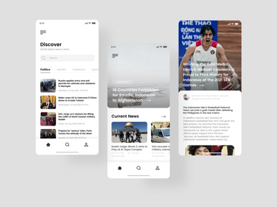 News App Mobile Design by WfaStudio on Dribbble