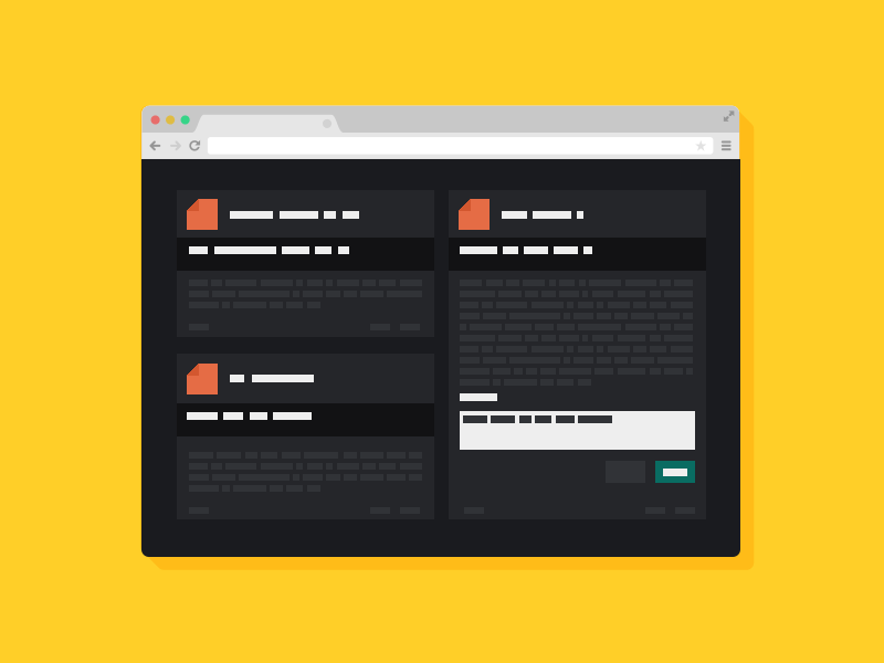 Wire-framing all day [gif] by Peter Komierowski on Dribbble
