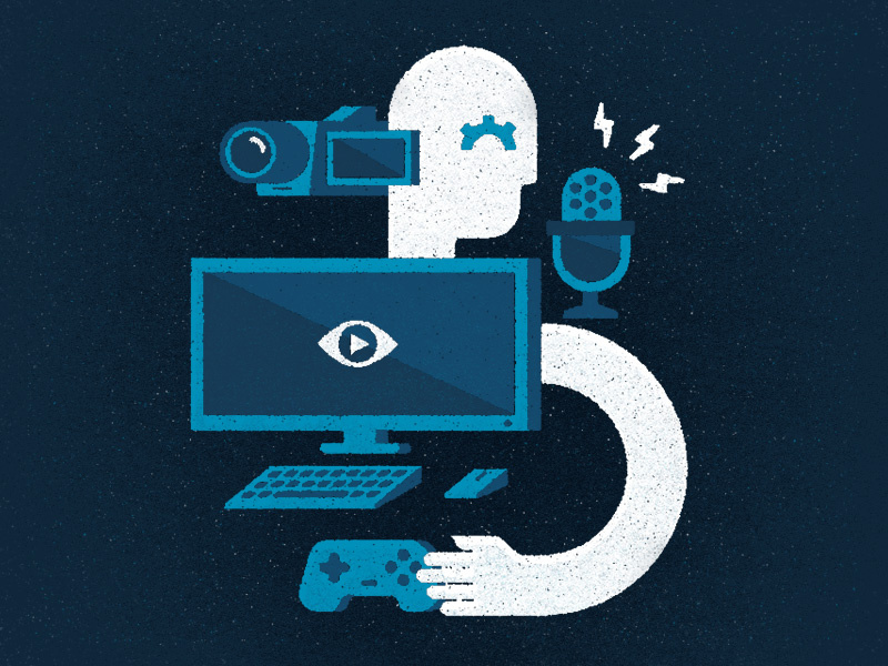 Youtuber by Peter Komierowski on Dribbble