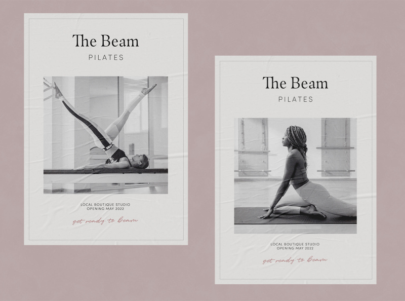 The Beam Pilates Posters by Idleness Studio on Dribbble