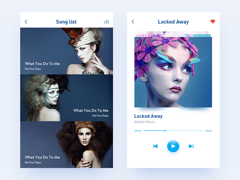 music player by Endeavor on Dribbble