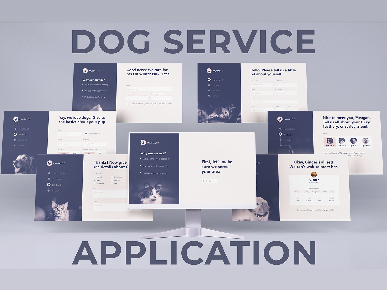 Dog Service Application | UI UX | Web Design | Website Design by ...