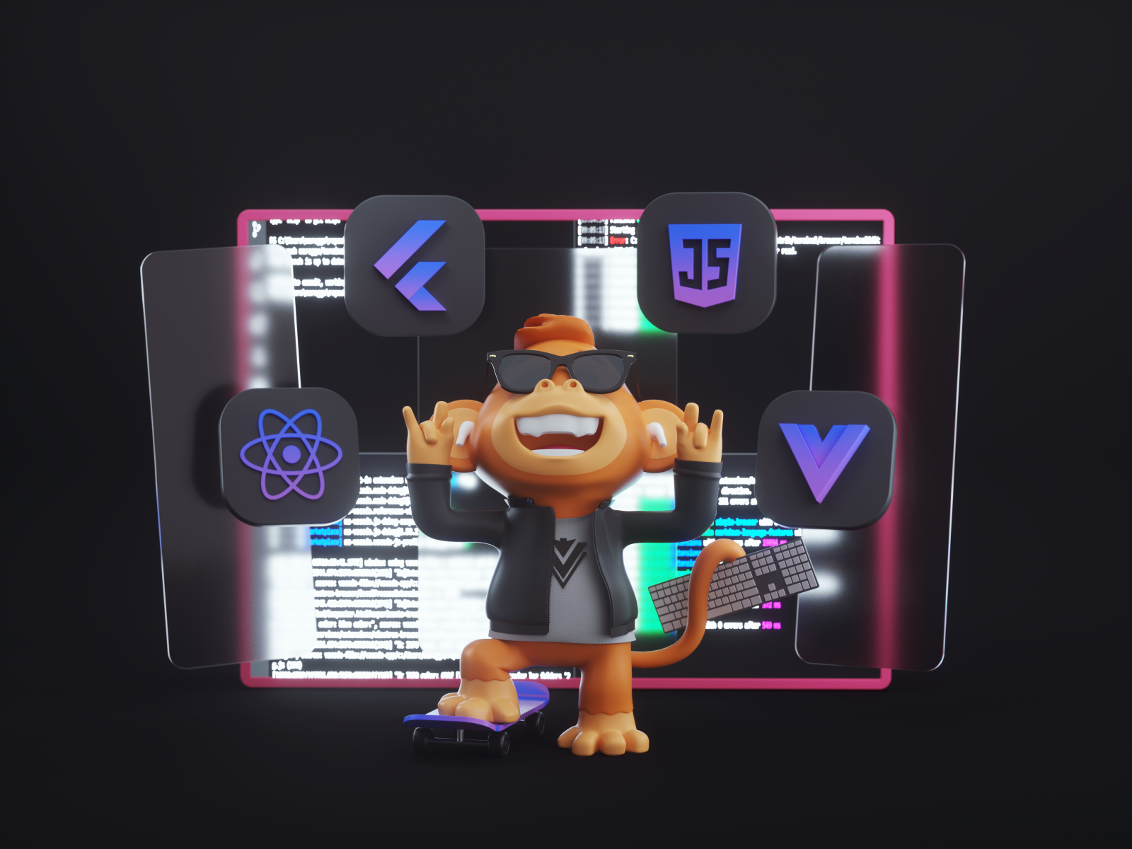 Rockstar coder! by Rahul Menon for Vuesax on Dribbble
