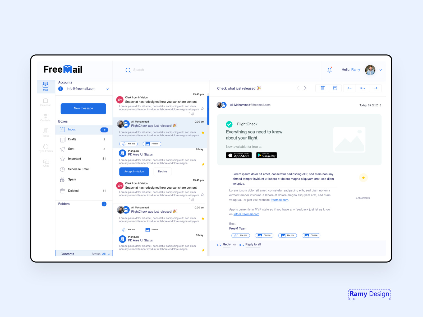 Free Mail by ramy ali on Dribbble