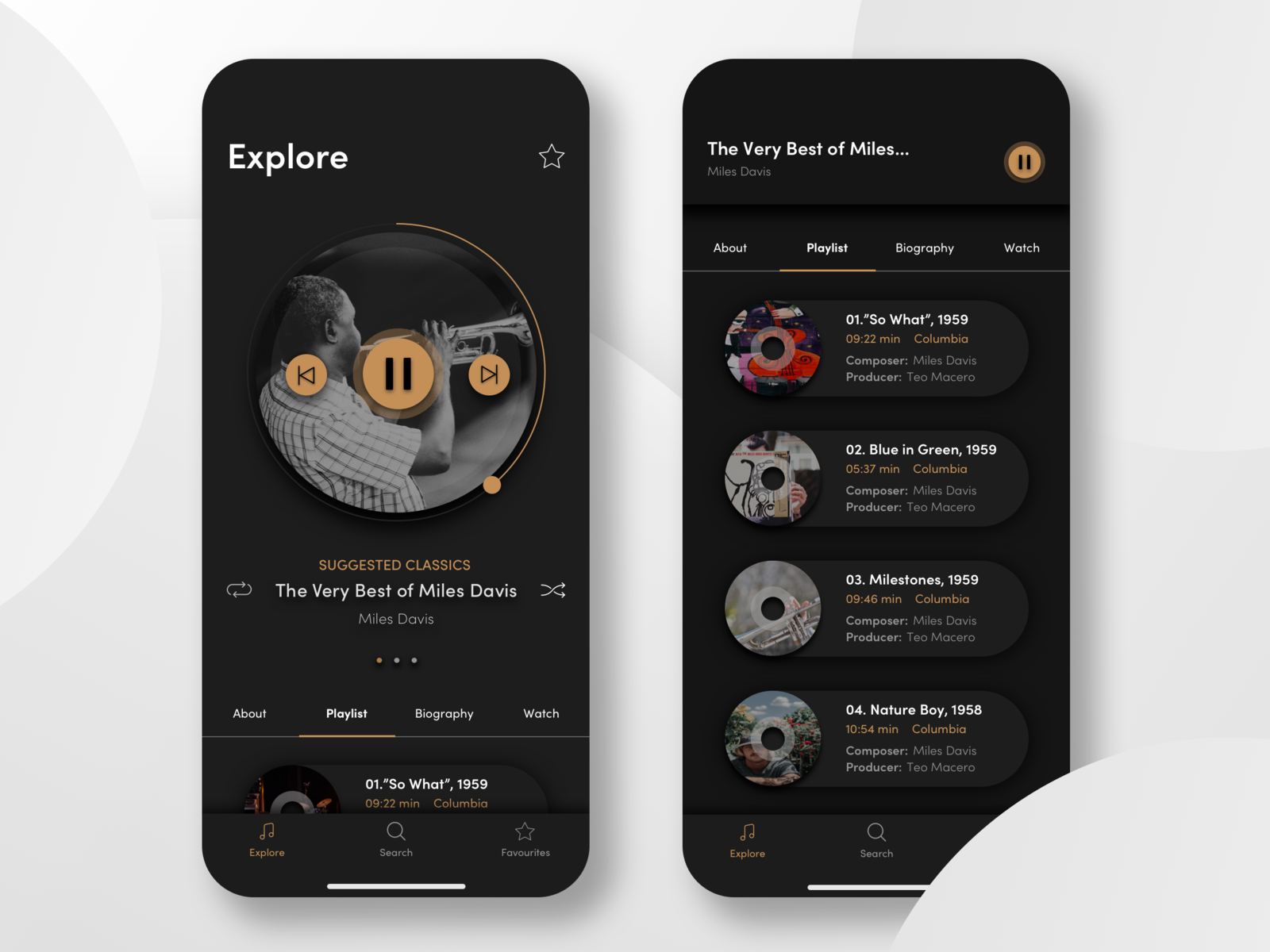 Jazz App Concept by Karolina Olejniczak for Miquido on Dribbble Jazz App Concept by Karolina Olejniczak for Miquido on Dribbble