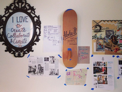 Studio //: work wall by Larry Thacker on Dribbble