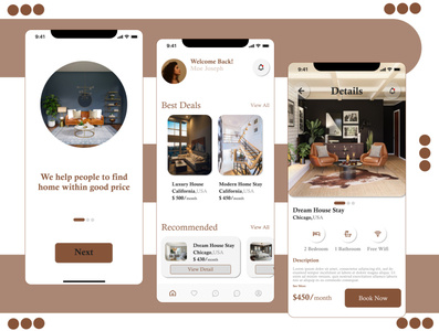 Find House App by Vidhi R on Dribbble