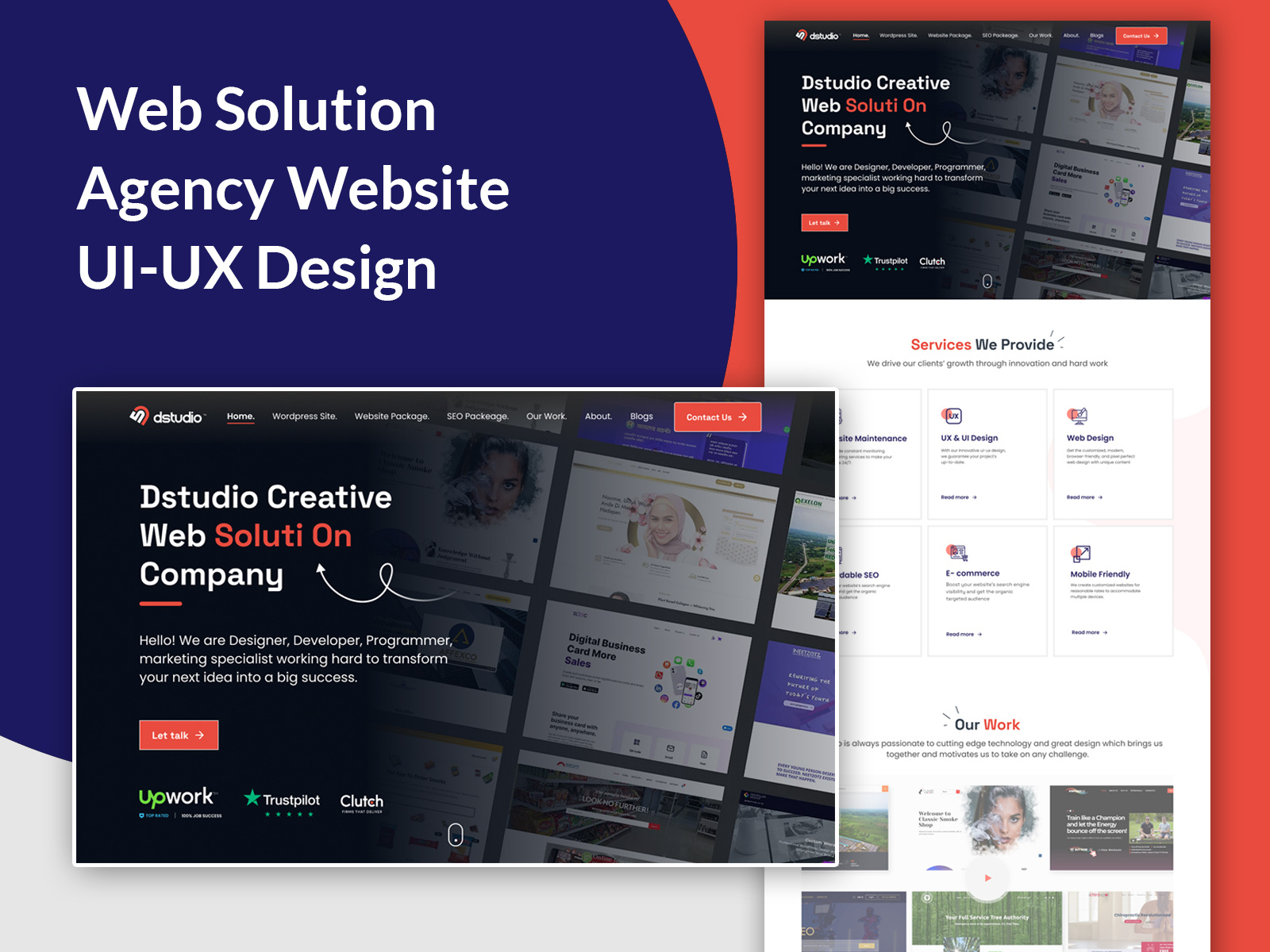 Web Solution Agency Website UI-UX Design by Aminul Islam on Dribbble