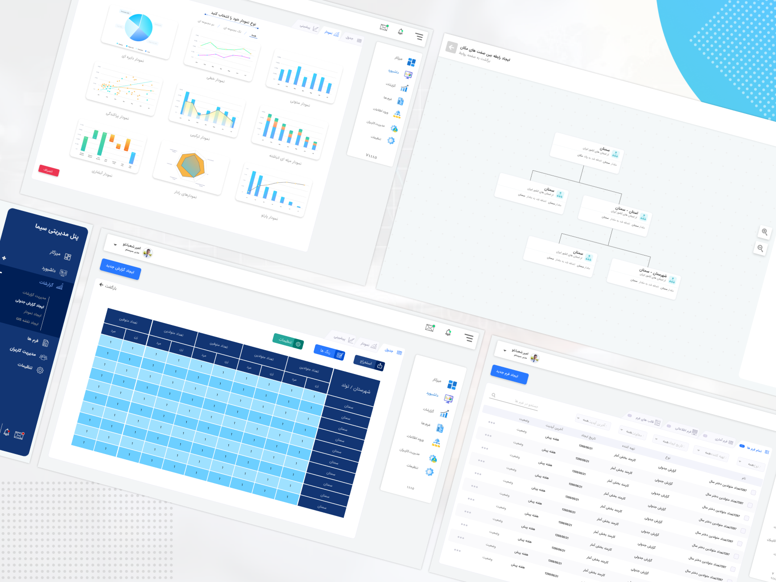 Statistics and data management | Web App by Amir Shaebanloo on Dribbble