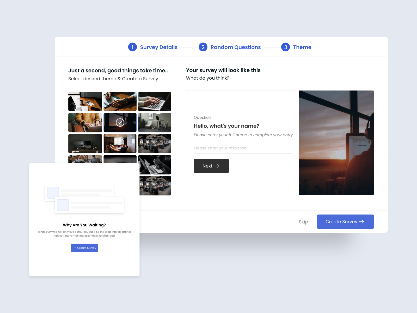 Create Survey by Rahul on Dribbble