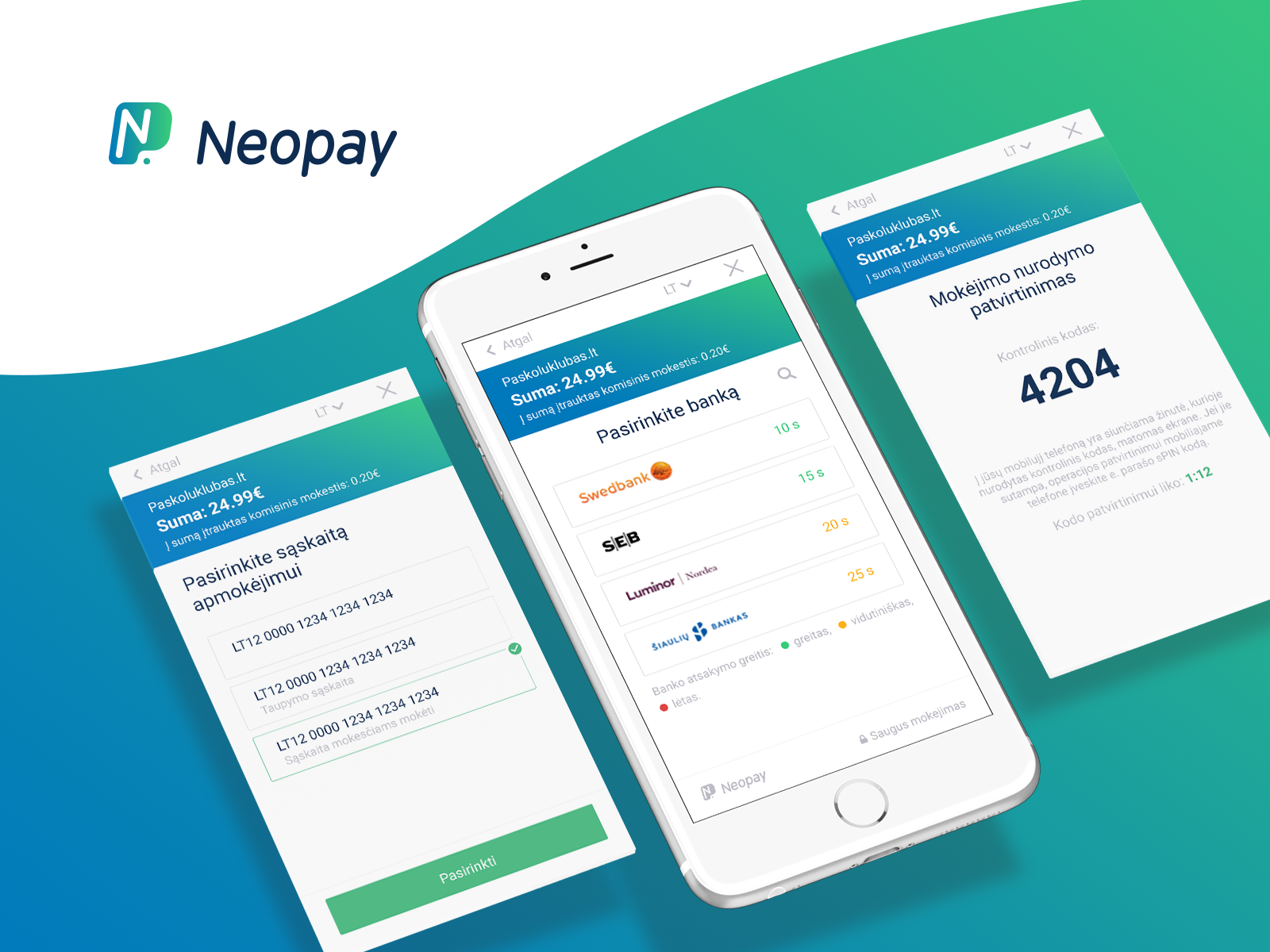 Neopay - Payment initiation widget by Ernestas Mileris on Dribbble