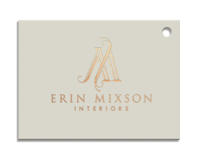 Erin Mixson Interiors // Branding by Daniel Duvic on Dribbble