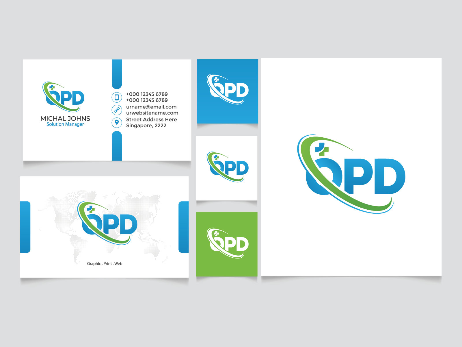 Medical Logo | OPD Medical Logo Concept by Rashida Ahtsham on Dribbble