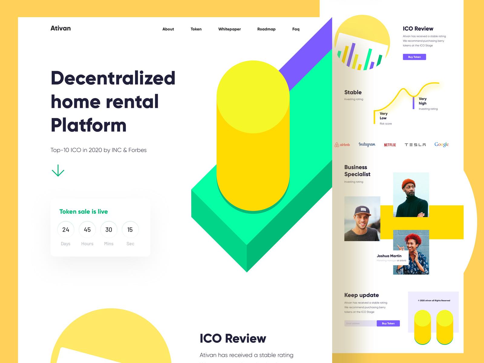 Rental Platform landing page by Design Monk 🐙 on Dribbble