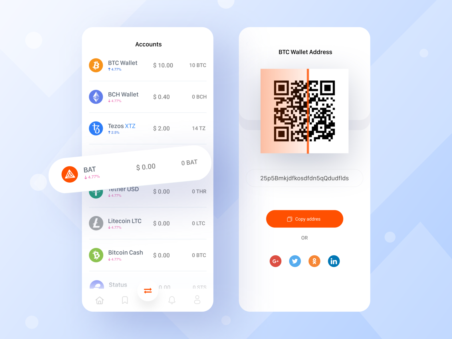 Crypto Wallet iOS App Concept by Design Monk 🐙 for UnoPie Design on ...