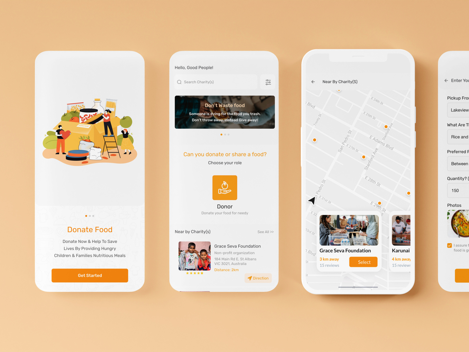 Food Waste app by Jeya Sampath on Dribbble