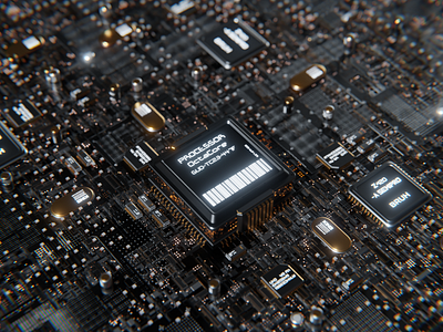 Copy Circuit Board Modeling by Blender by Amy Sun on Dribbble