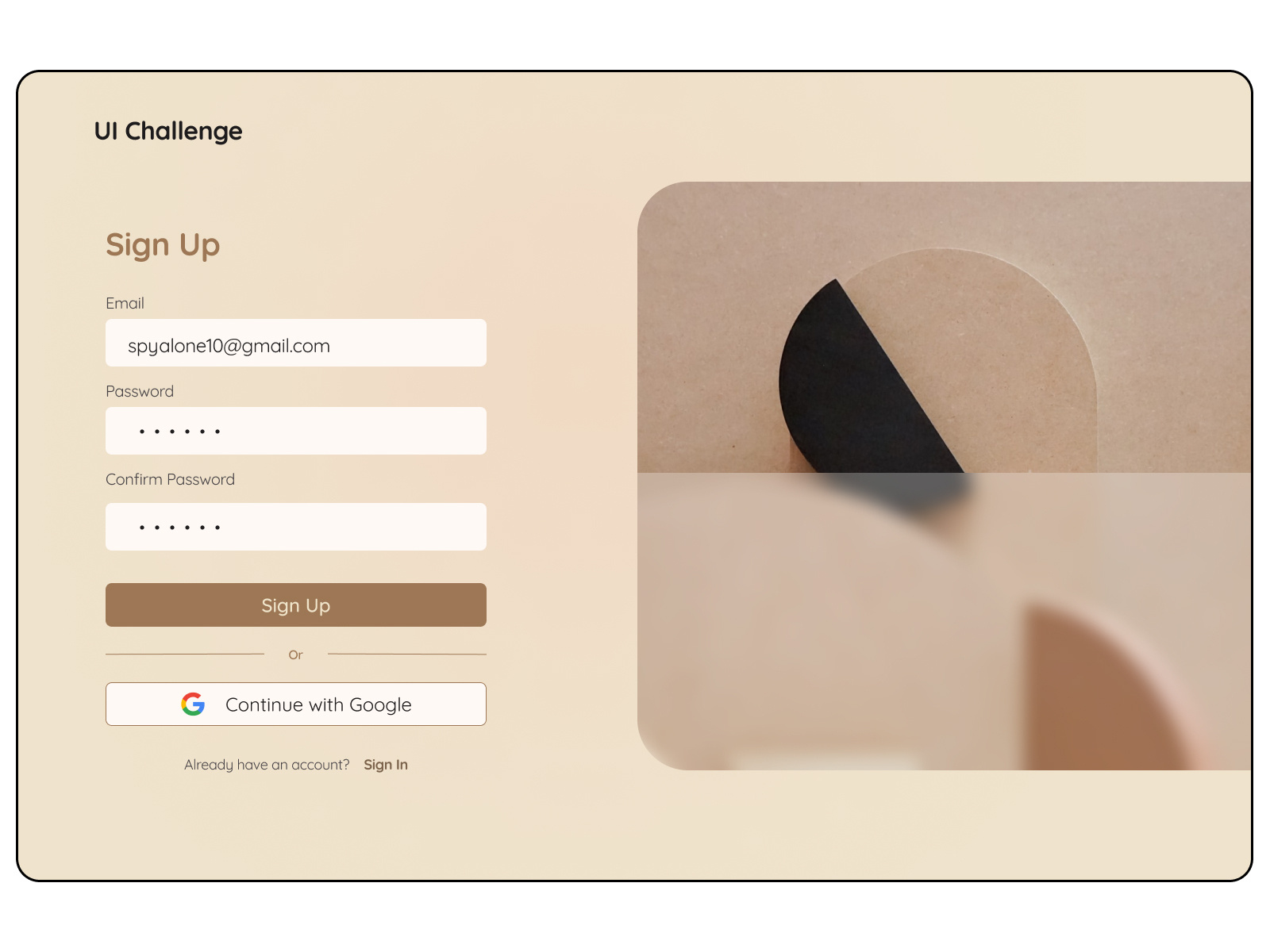 Sign Up Page by Vivek Choudhary on Dribbble