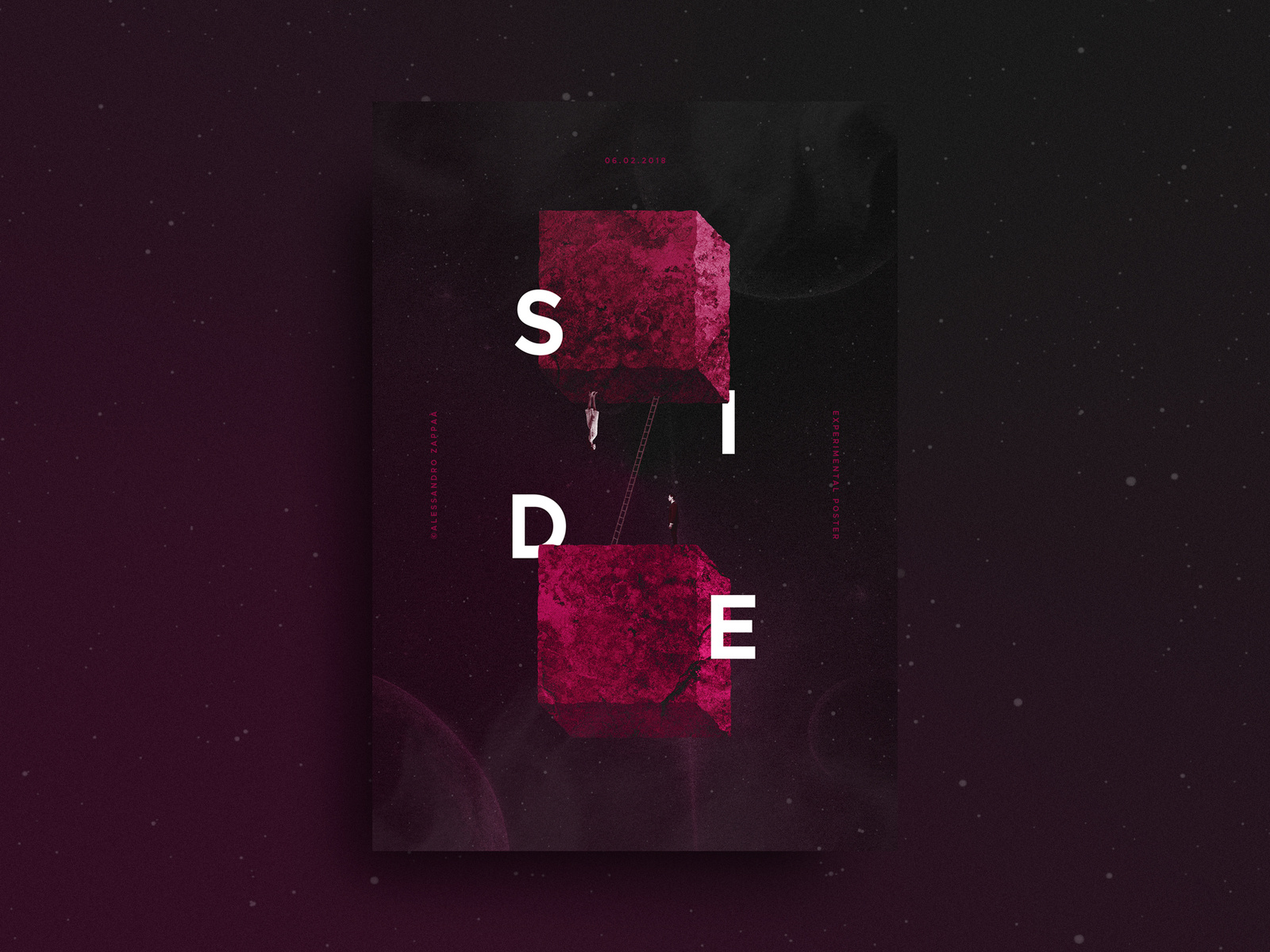 Experimental Poster Design // SIDE by Alessandro Zappalà on Dribbble