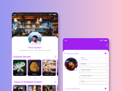 Daily UI 006 - Design a User Profile Screen by Parth Vardhani on Dribbble