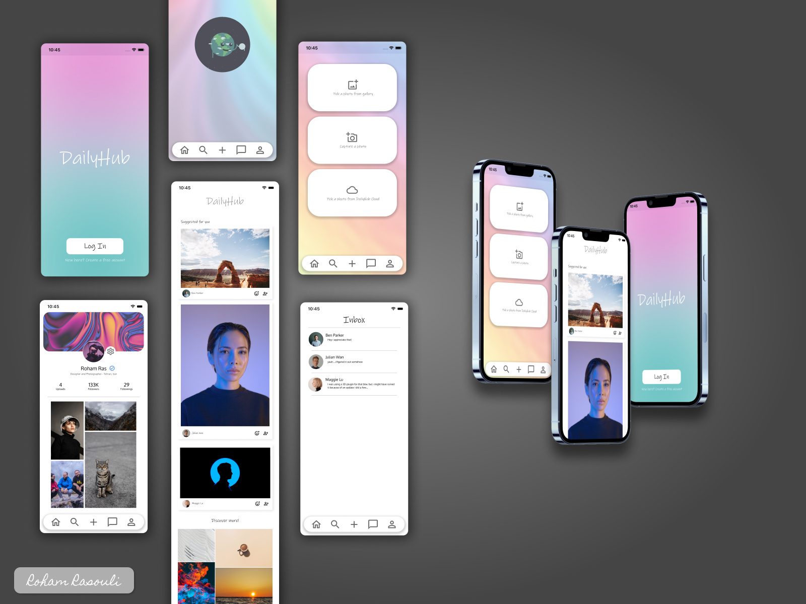 DailyHub Social Platform UI Design (Imaginary Platform) by Roham ...