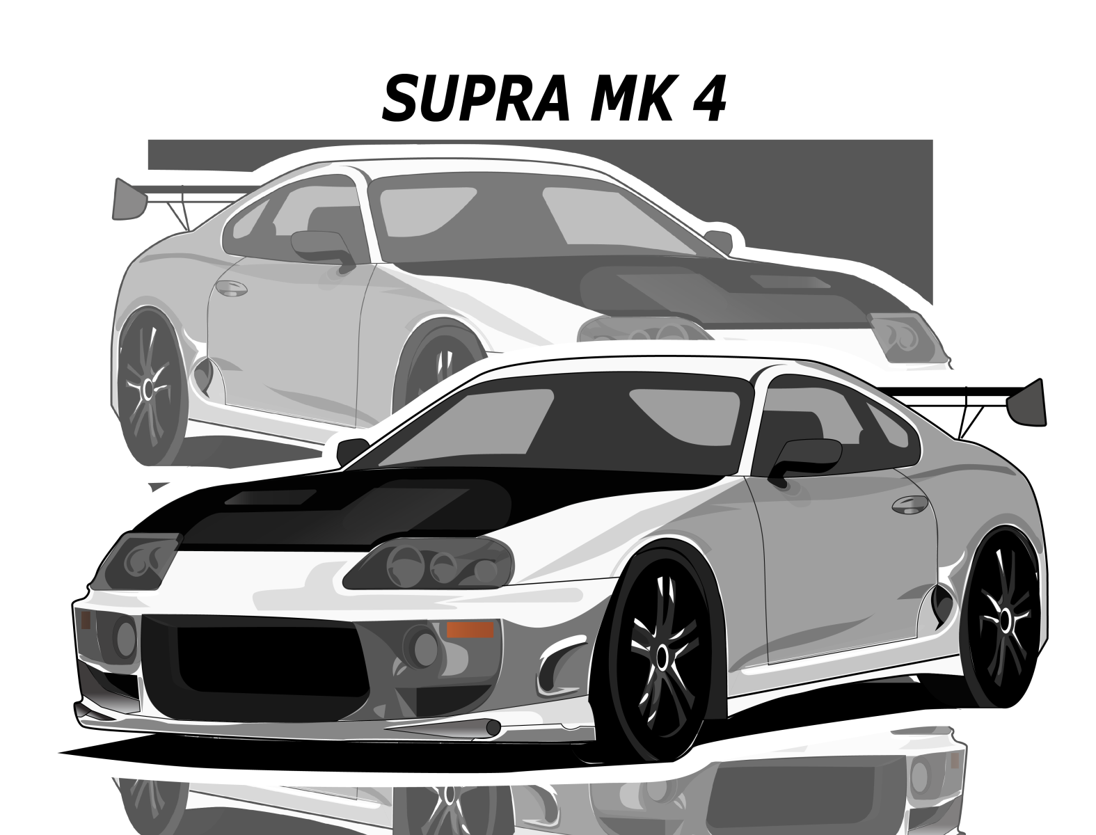 TOYOTA SUPRA MK 4 VECTOR by DuaTitik on Dribbble