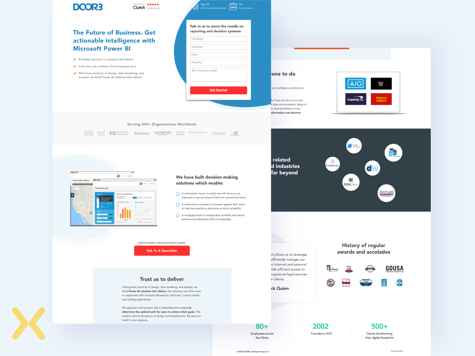 DOOR3 | Lead Generation Landing Page by Waseem Bashir on Dribbble