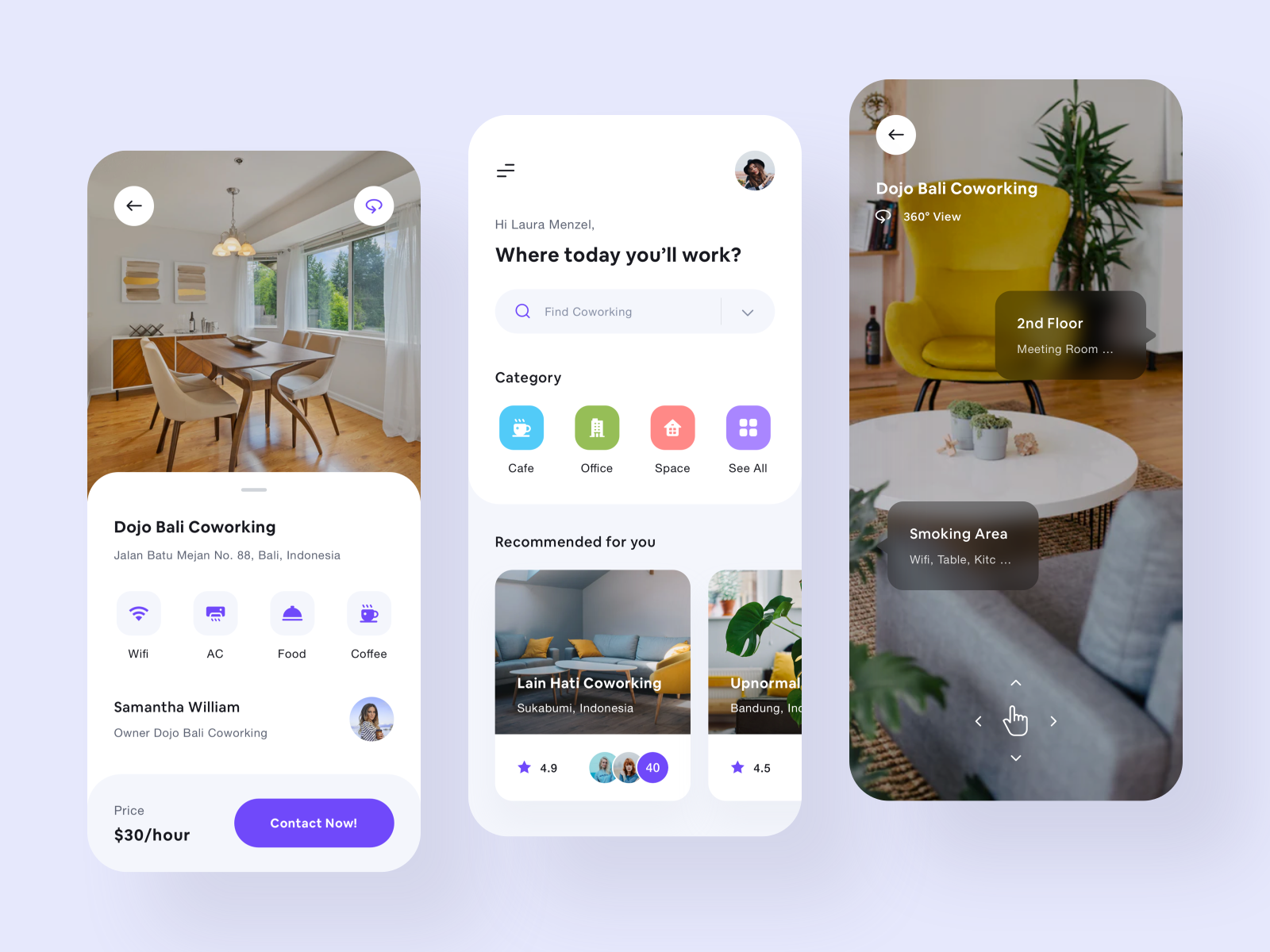 Co-working App - UI Design by Budiarti R. on Dribbble