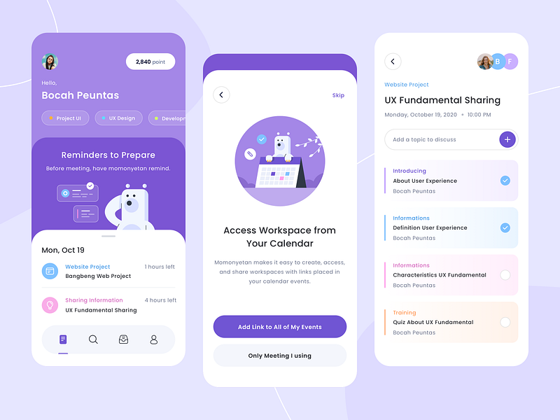 Momonyetan App Design - To Do List 🤘 by Budiarti R. for Orely on Dribbble