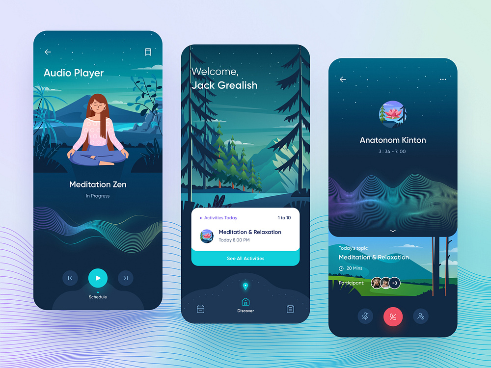 Meditation Mobile App ⛰️ by Budiarti R. for Orely on Dribbble