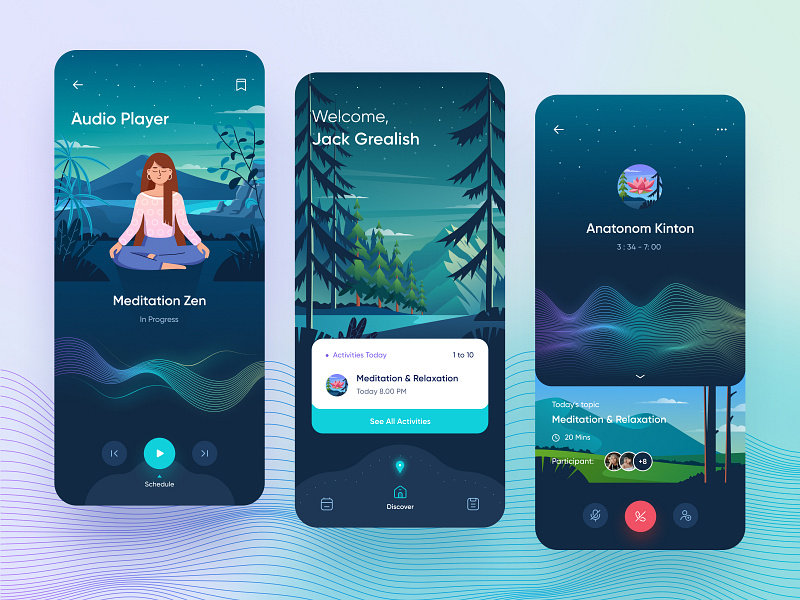Browse thousands of Meditation App images for design inspiration | Dribbble