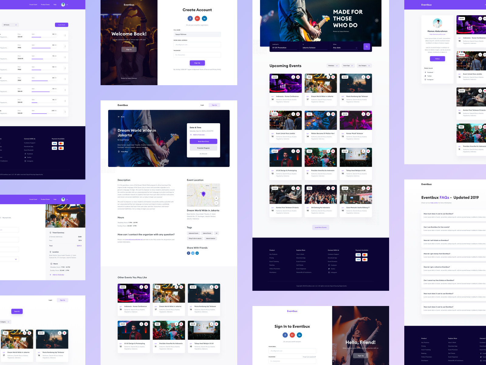 Event Landing Page By Budiarti R On Dribbble