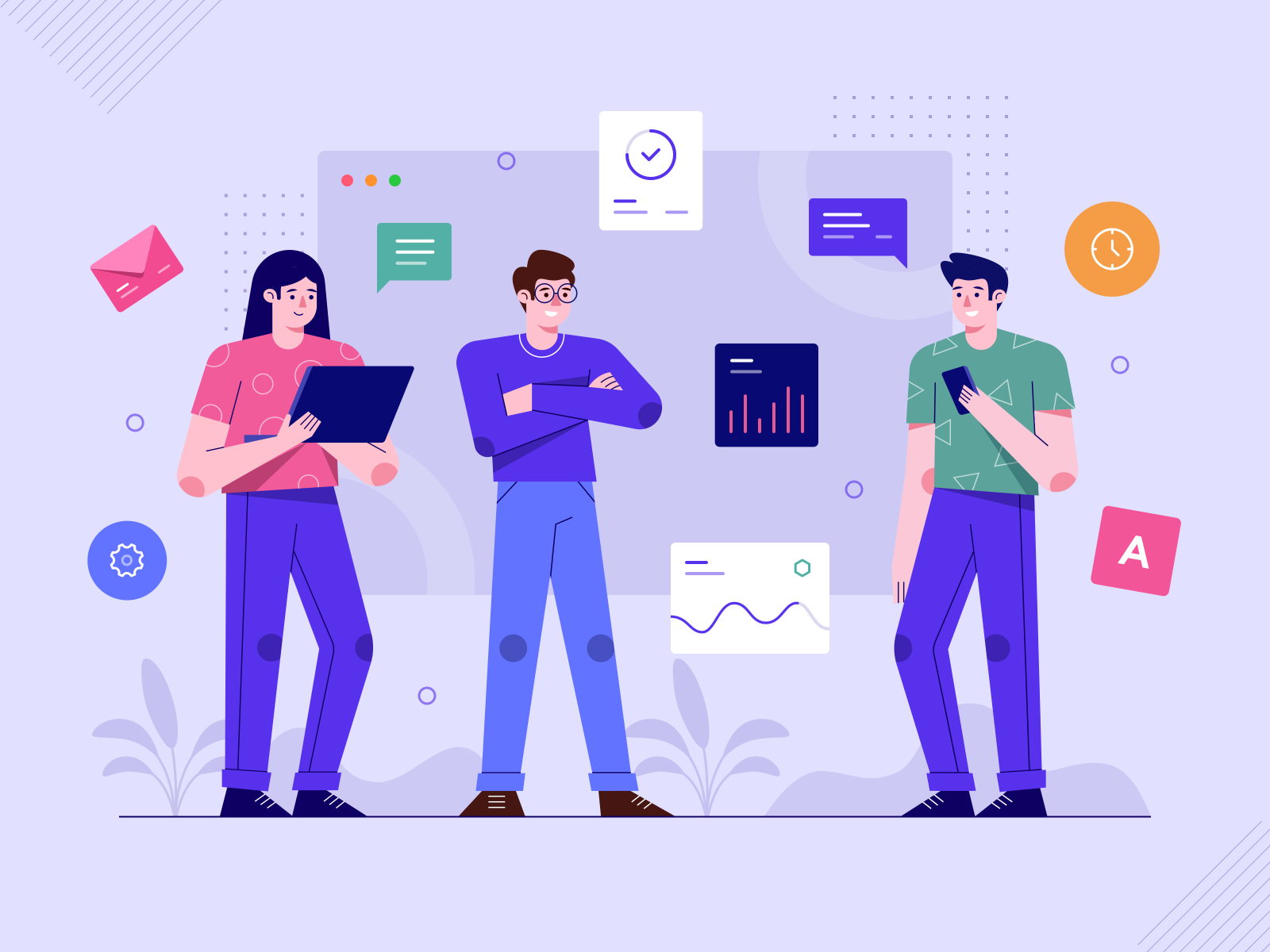 Analytics Illustration by Budiarti R. on Dribbble