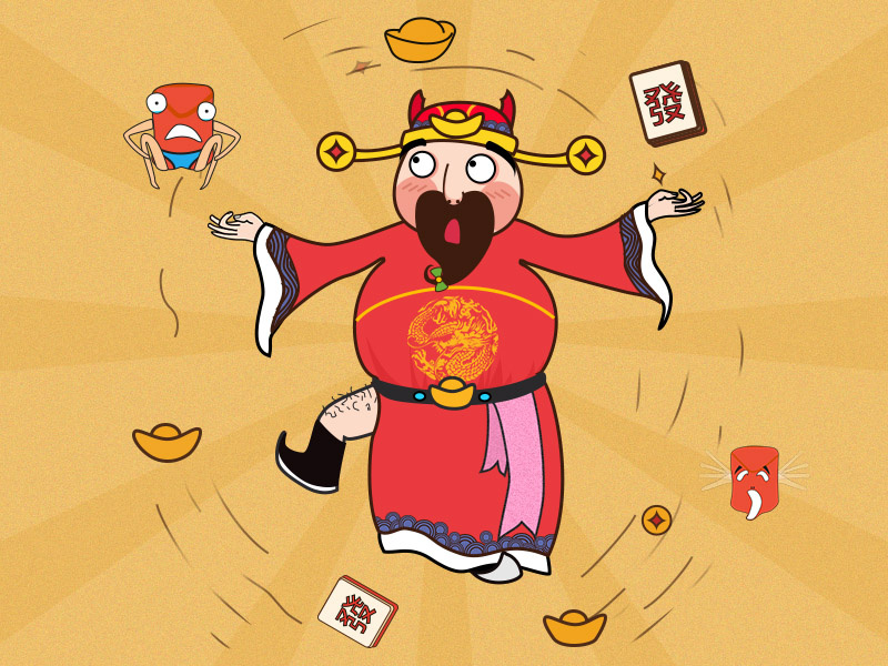God of wealth by Dorislee_Ld on Dribbble