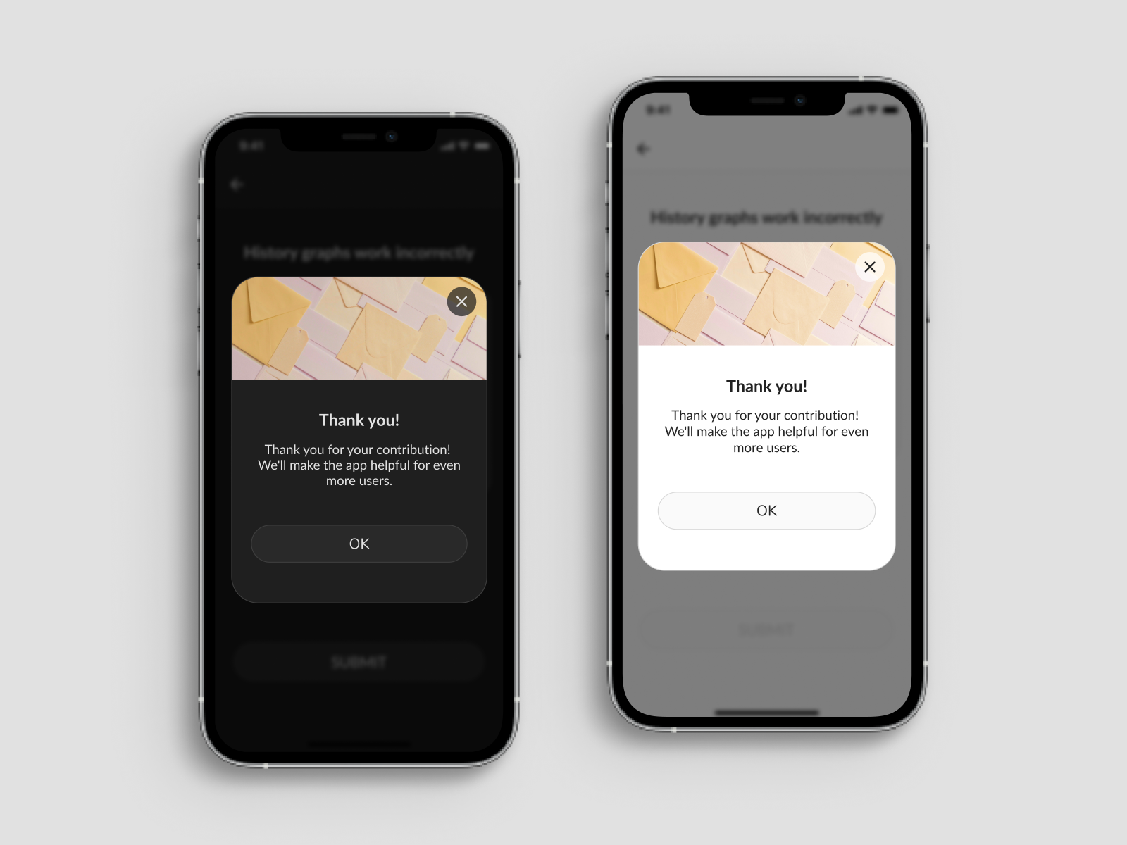 Feedback dialog by Dzianis Anchukou on Dribbble