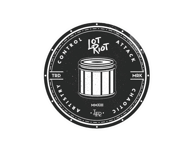 Lot Riot Sticker by Chris Stephens on Dribbble