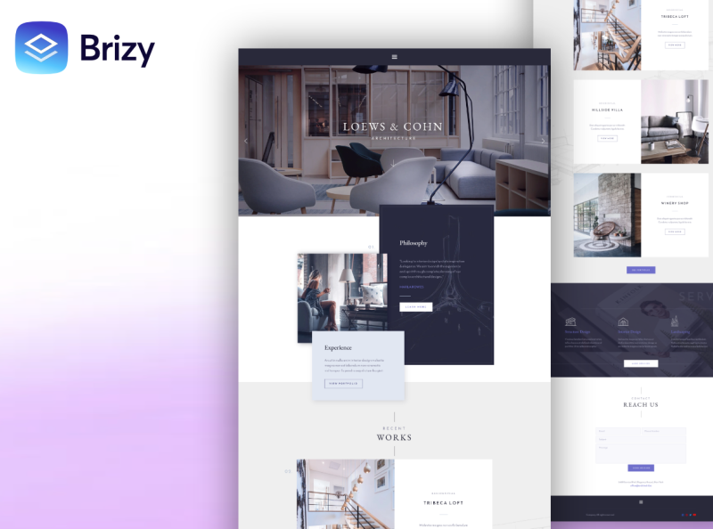 Brizy - Architekt by Brizy Cloud Website Builder on Dribbble
