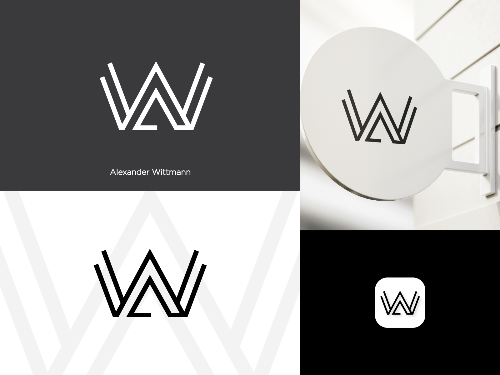 Monogram letter logo or personal name logo design by khizersabir on ...