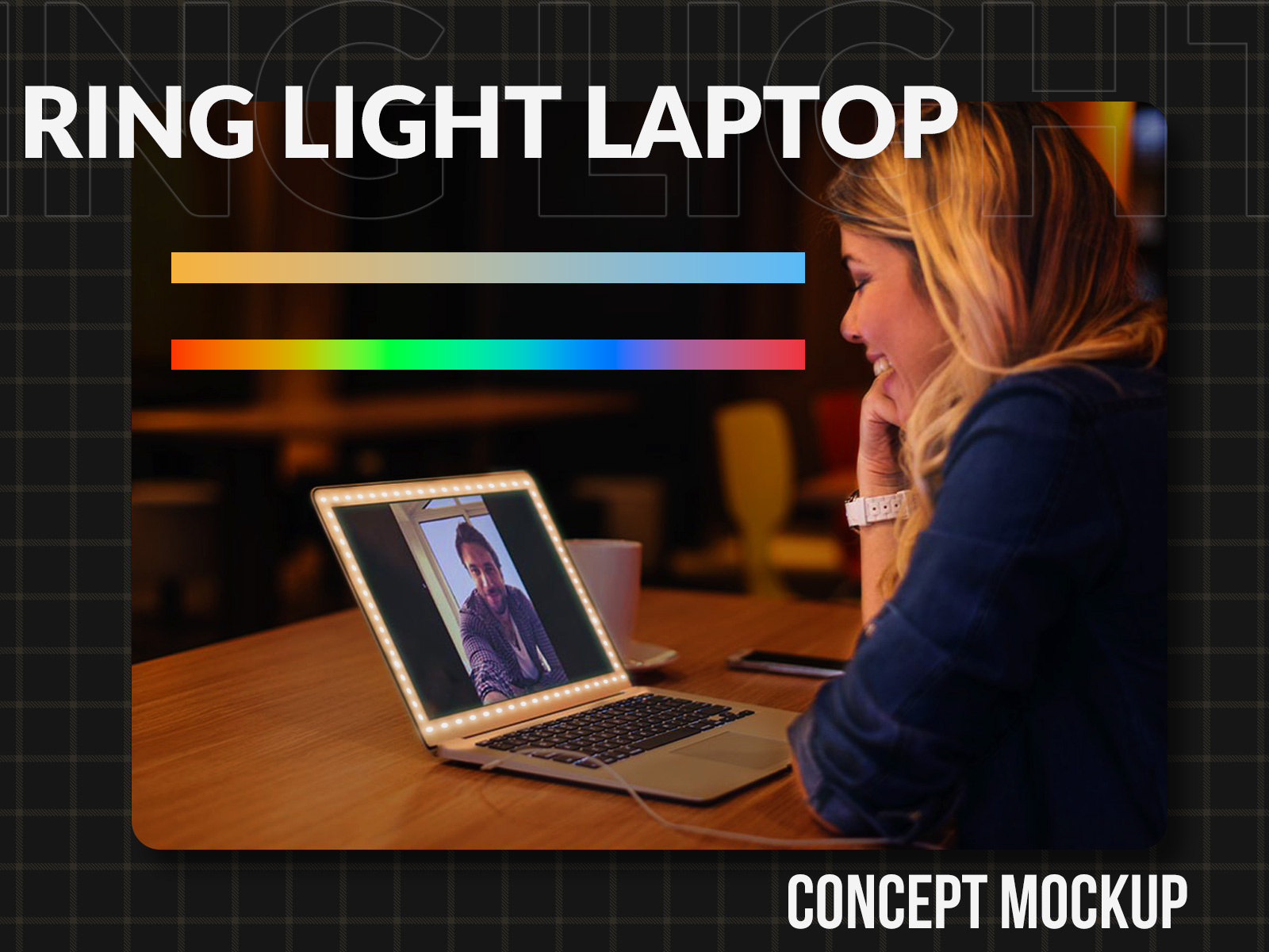 Ring Light Laptop - Concept Mockup by Christopher Fuentes on Dribbble