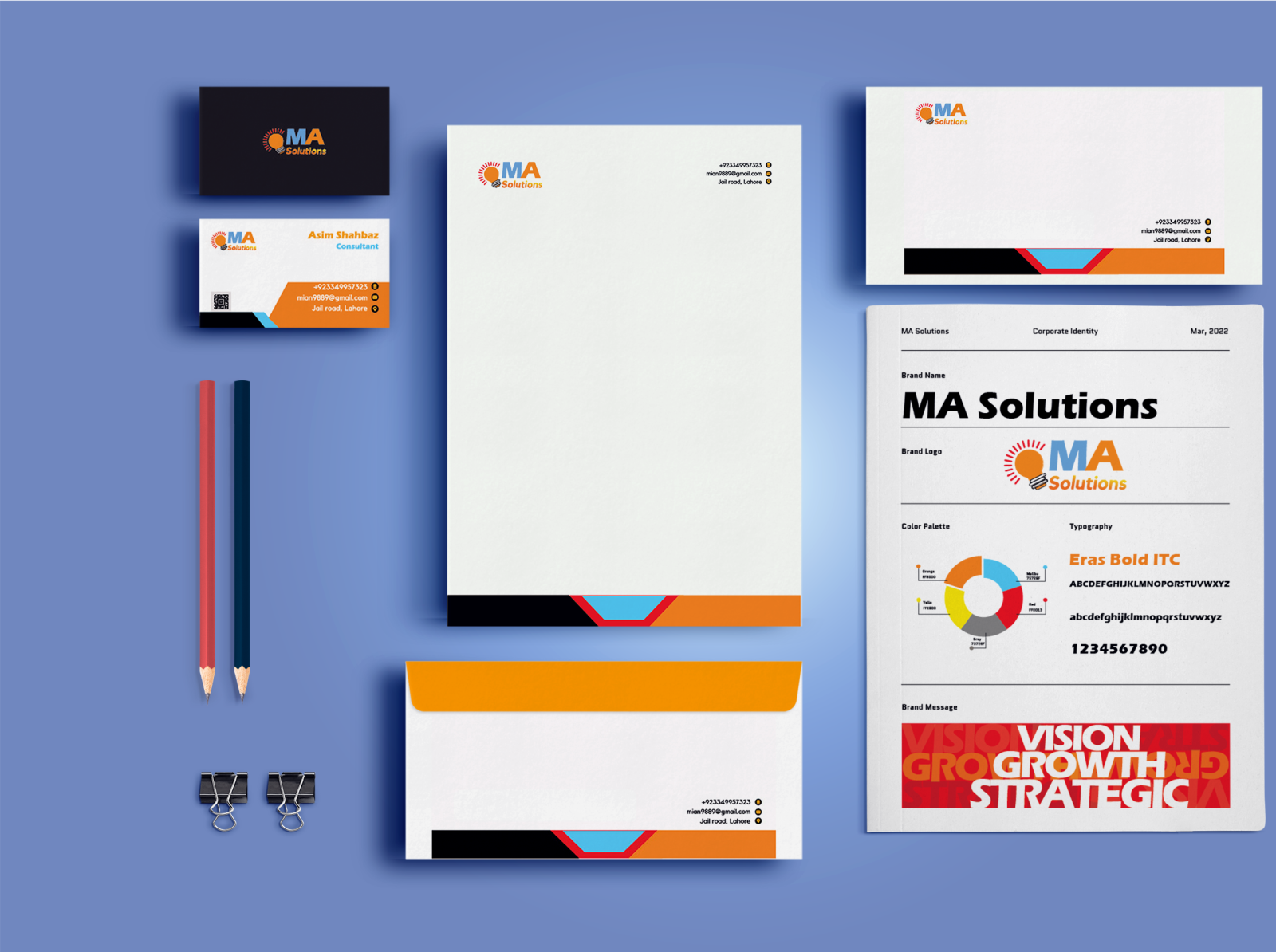 MA Solutions / Brand Identity Kit by Mian Asim on Dribbble