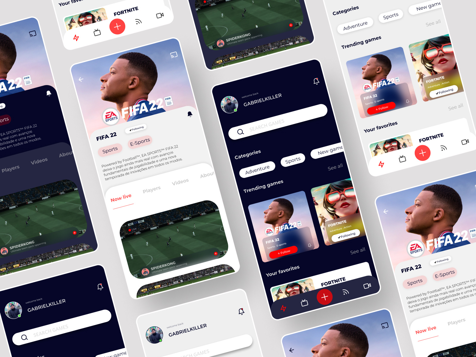 STREAM APP PROJECT by Gabriel Nilo on Dribbble