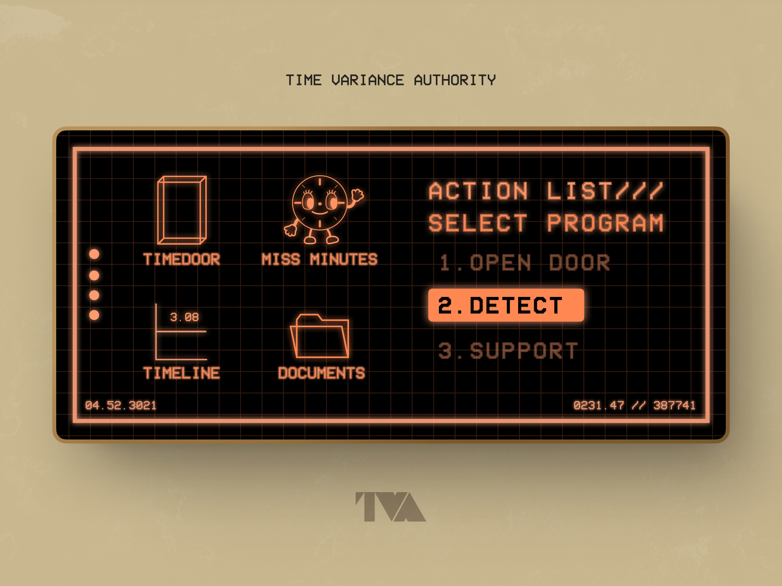 My Daily UI - Loki Time controller/TVA by Marie on Dribbble