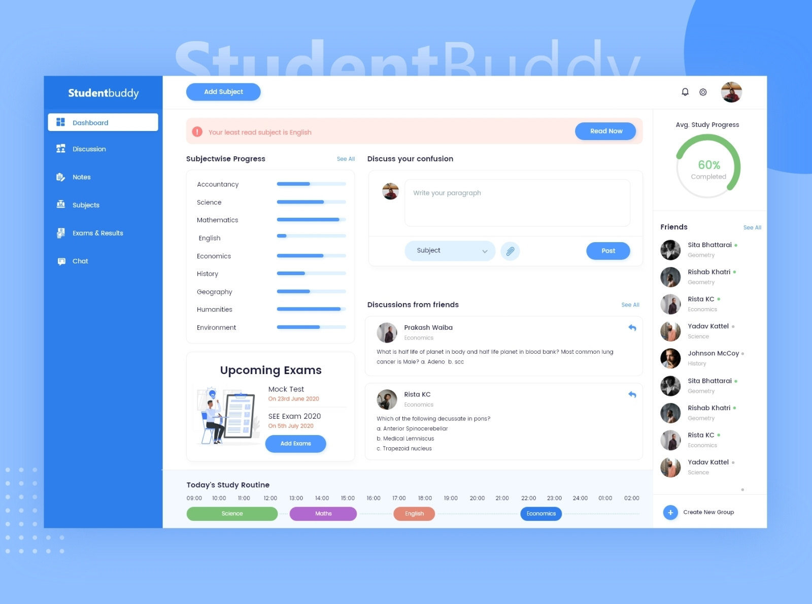 Student buddy by Sita Bhattarai on Dribbble