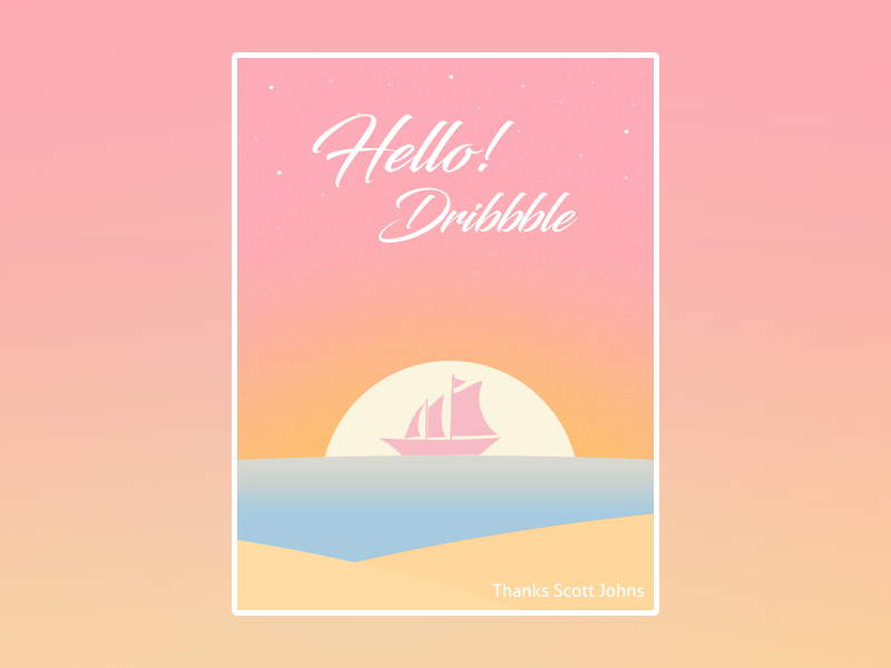 Hello Dribbble! by Robert Sakhadzhi on Dribbble