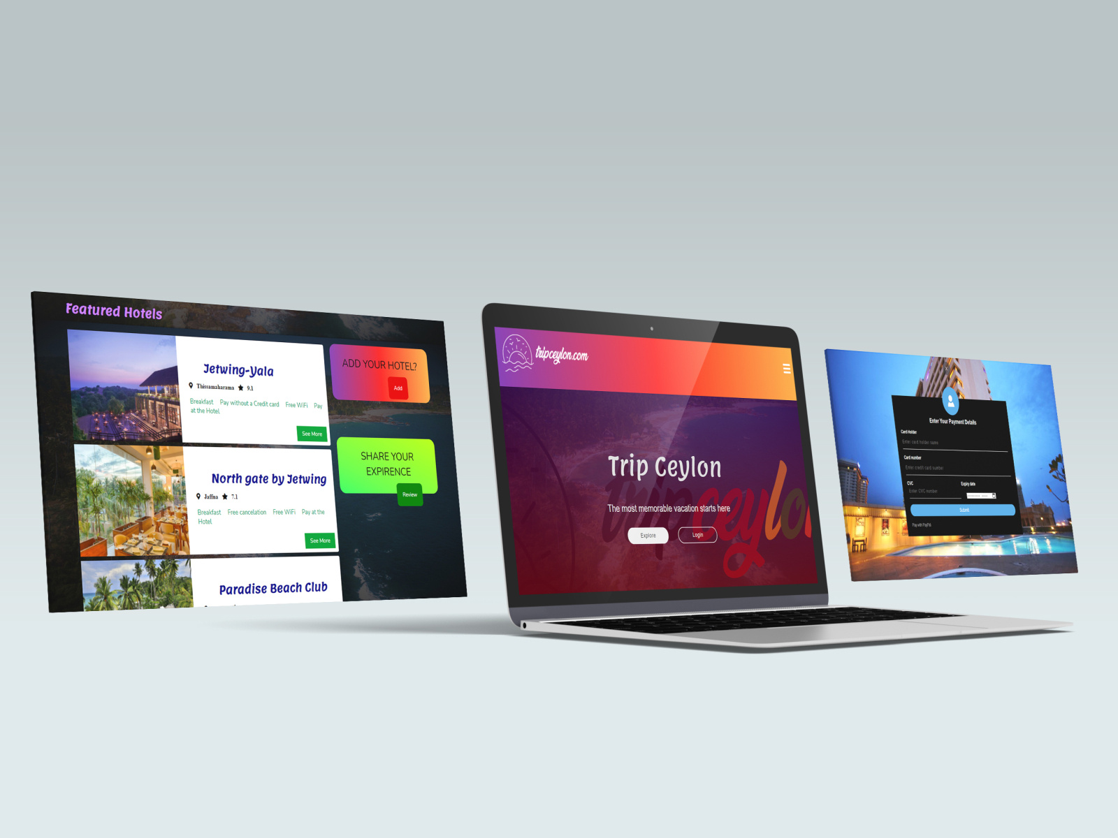 Hotel Management Website by Shaveen Senanayake on Dribbble