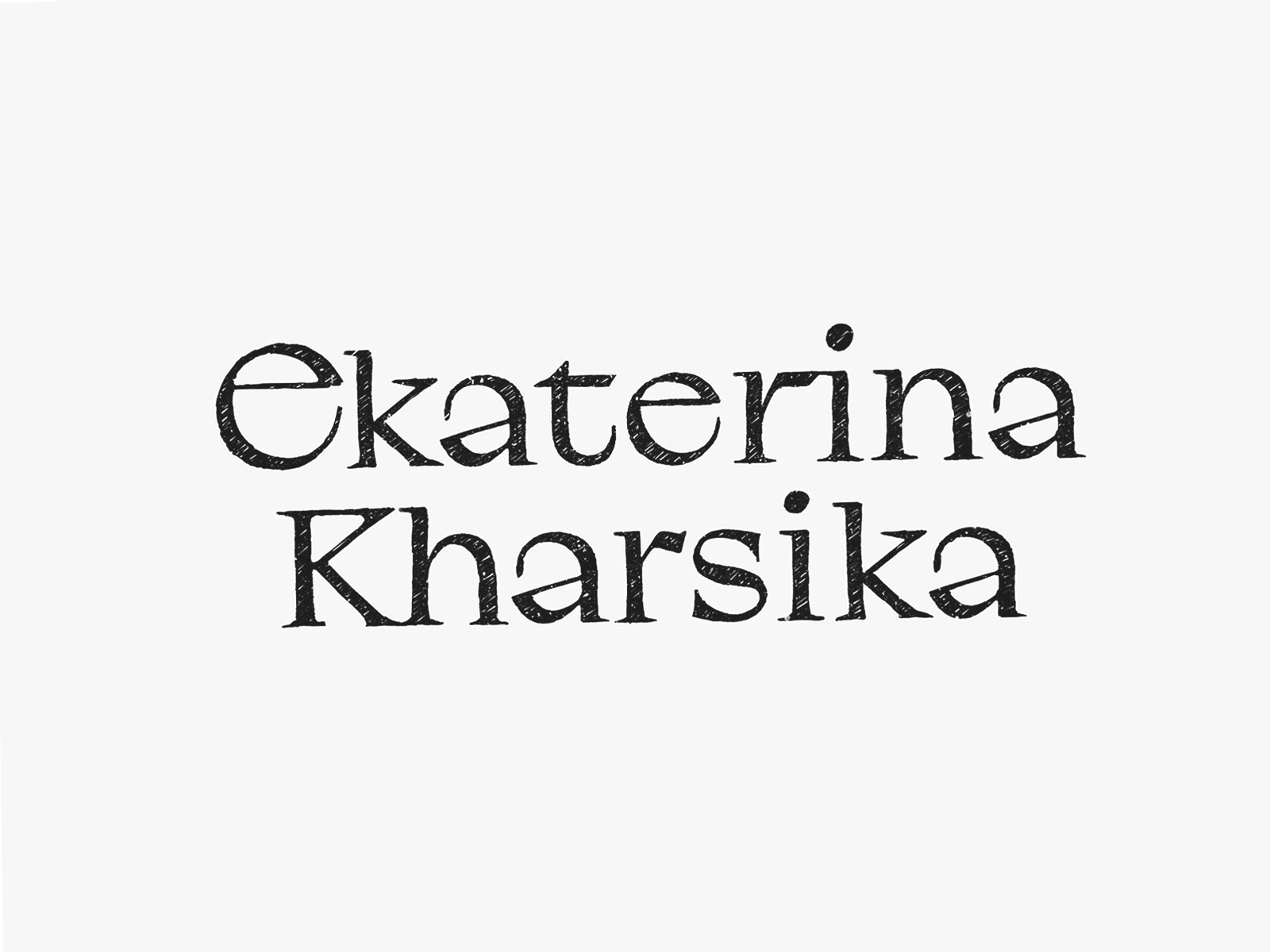 Kharsika lettering sketch by Typemate on Dribbble