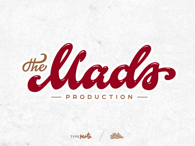 The Mads Production lettering logo by Typemate on Dribbble